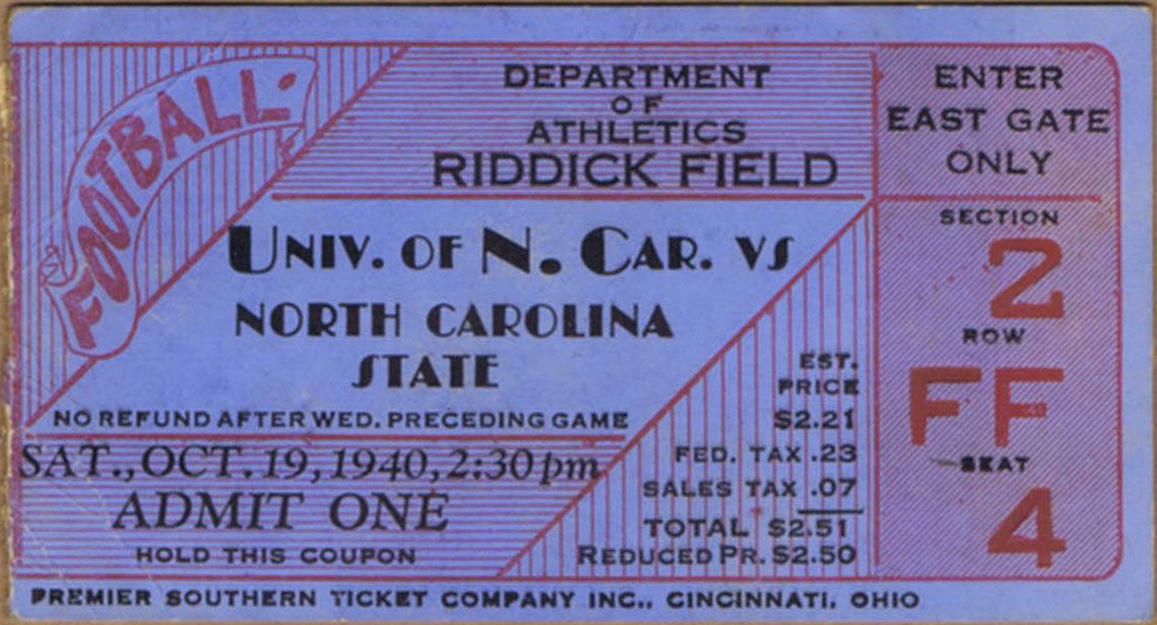 1940-10-19 – NC State : UNC Sports Archives