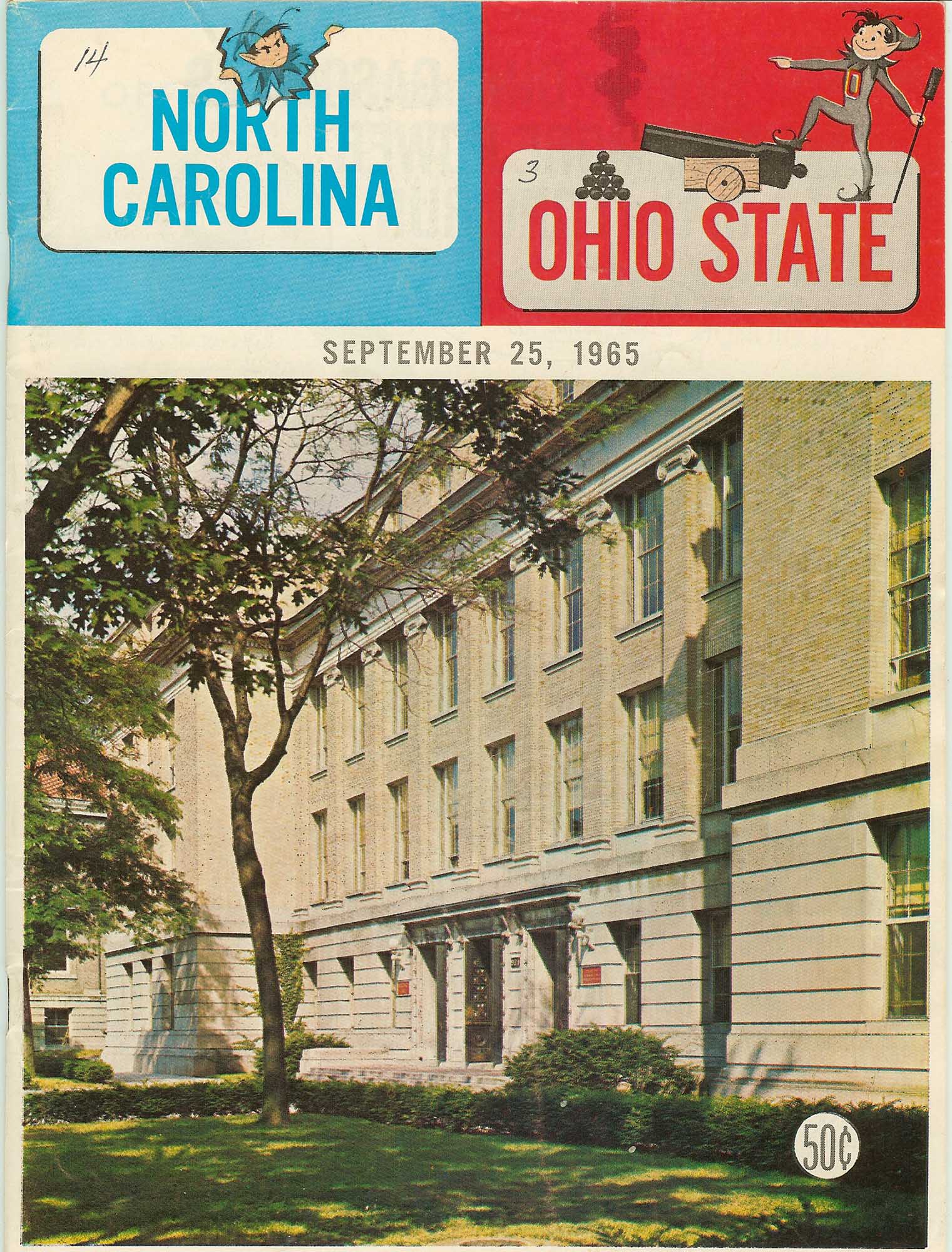 1965-09-25 – Ohio State : UNC Sports Archives