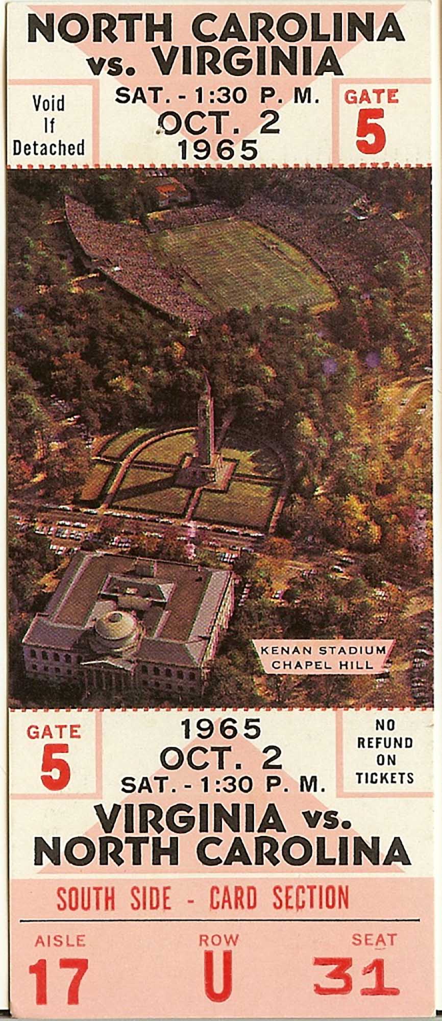 1965-10-02 – Virginia : UNC Sports Archives