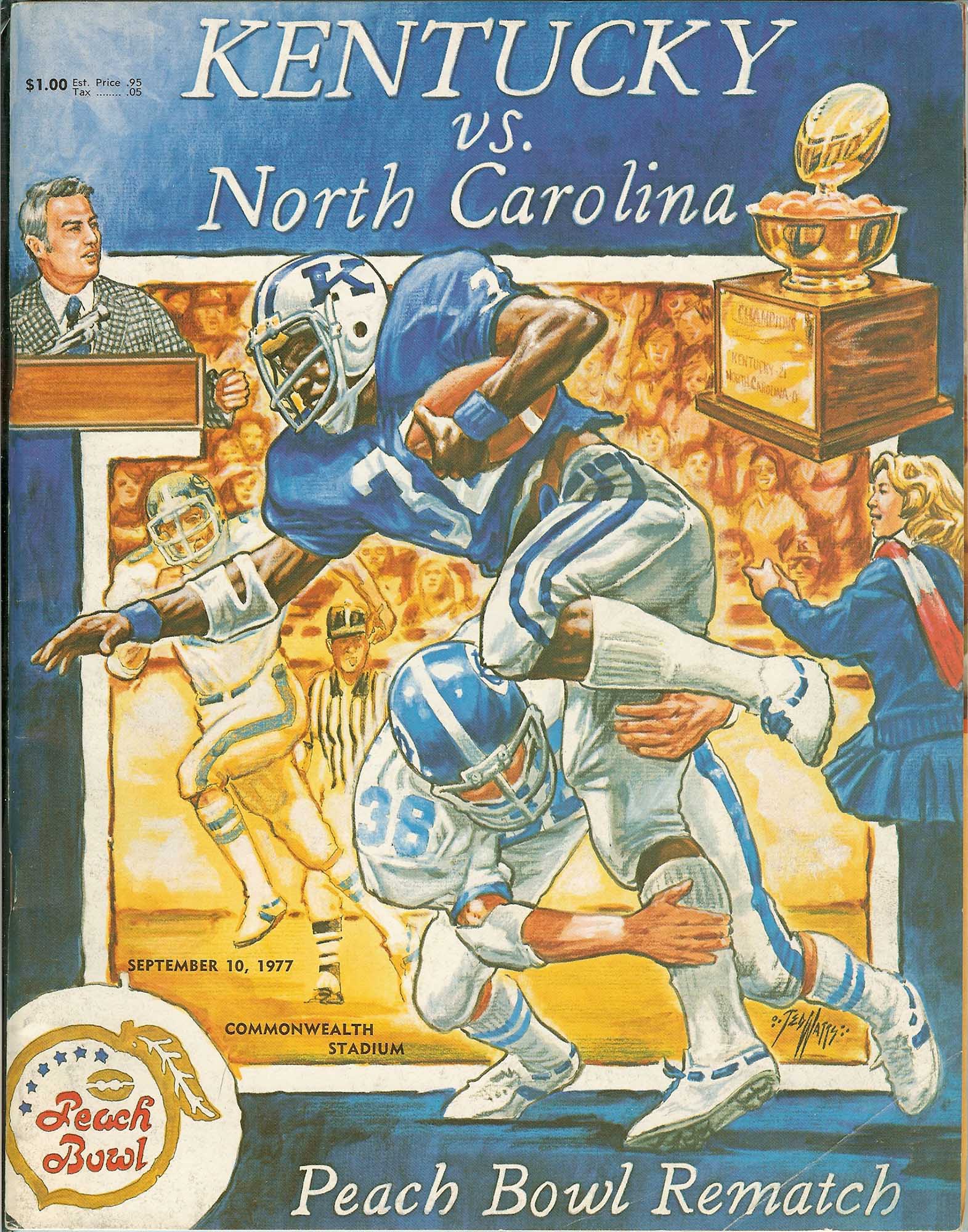 1977-09-10 – Kentucky : UNC Sports Archives