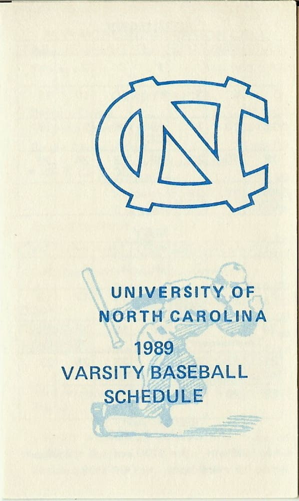 Schedules: Baseball : UNC Sports Archives